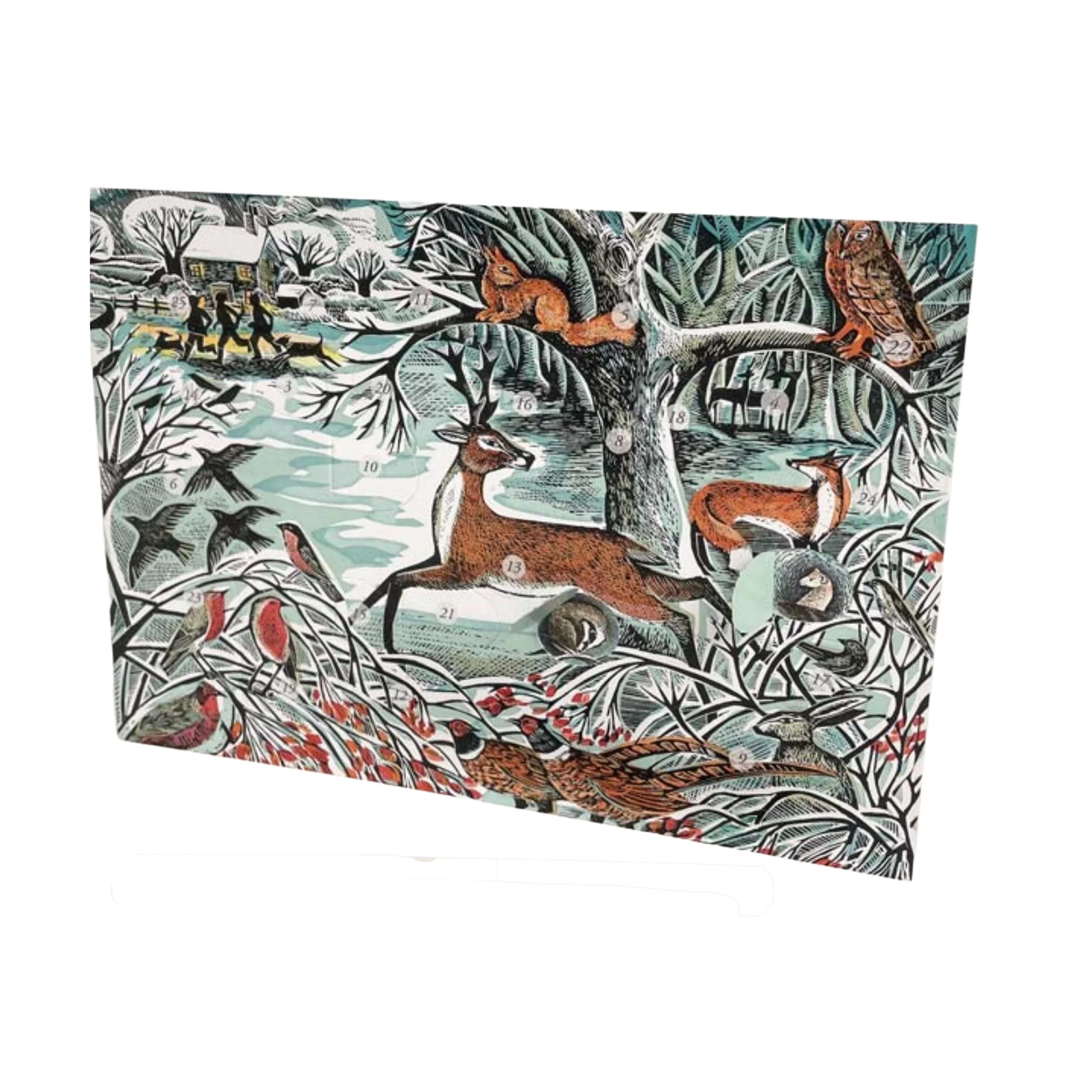 Winter Woodland Mini Advent Card - Angela Harding - Eleish Van Breems Home